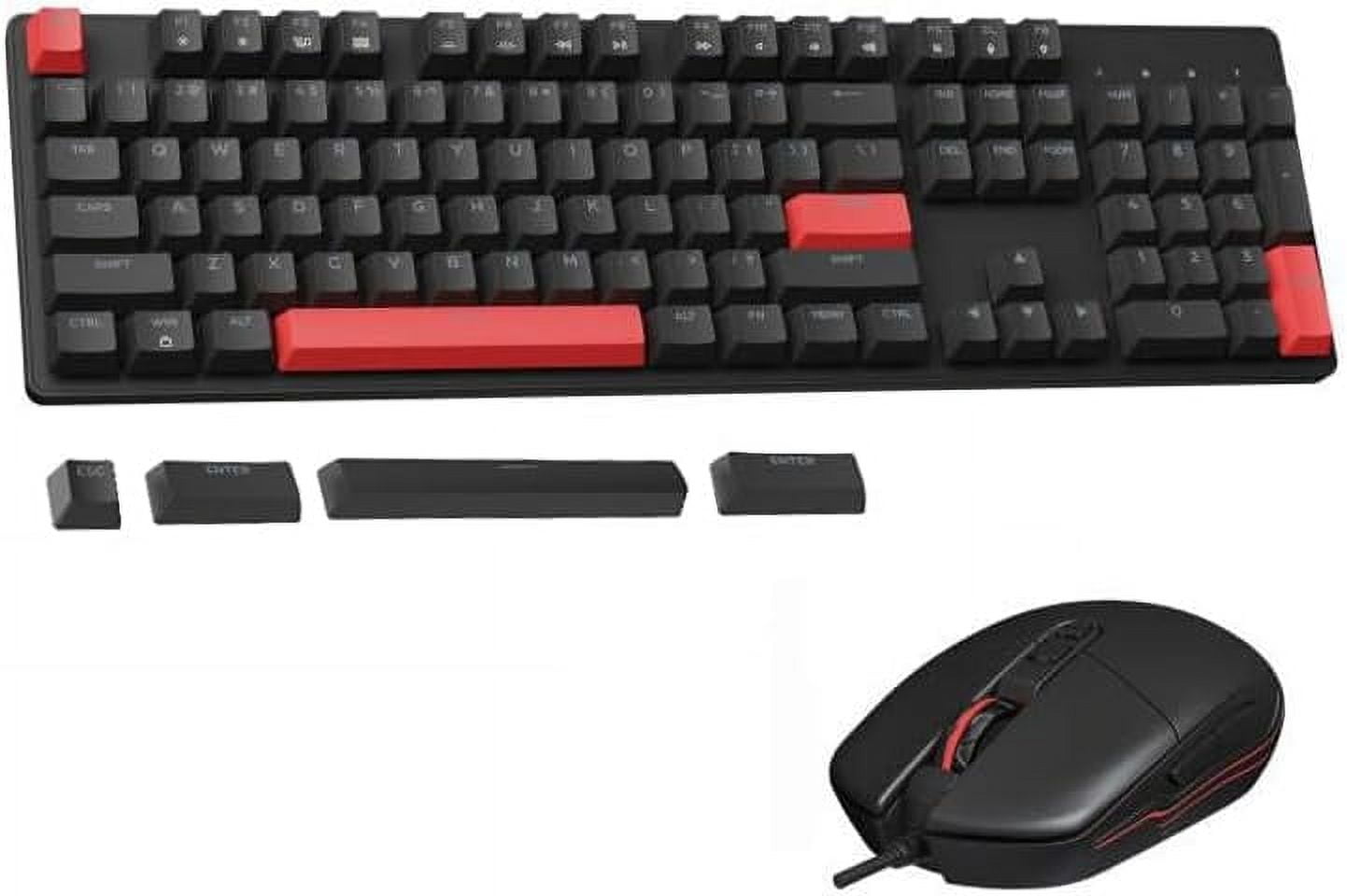 Trahoo X2 Qmk Via Custom Gaming Keyboard And Mouse Combo Programmable 100 Full Size Layout
