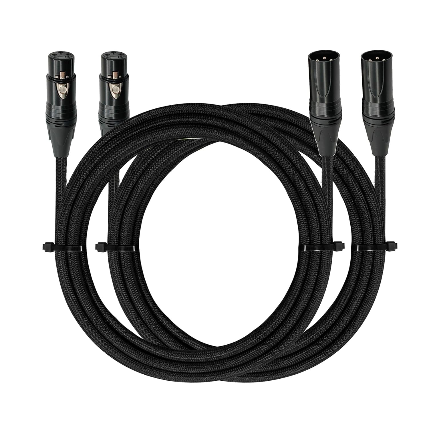 TRAHOO-XLR Cable, Male to Female Audio Cables 25ft 2 Packs, Noise ...