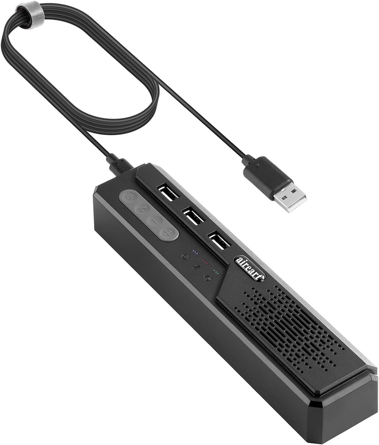 TRAHOO-Y2106, Computer Speaker with Microphone,USB-Hub,USB Powered PC ...