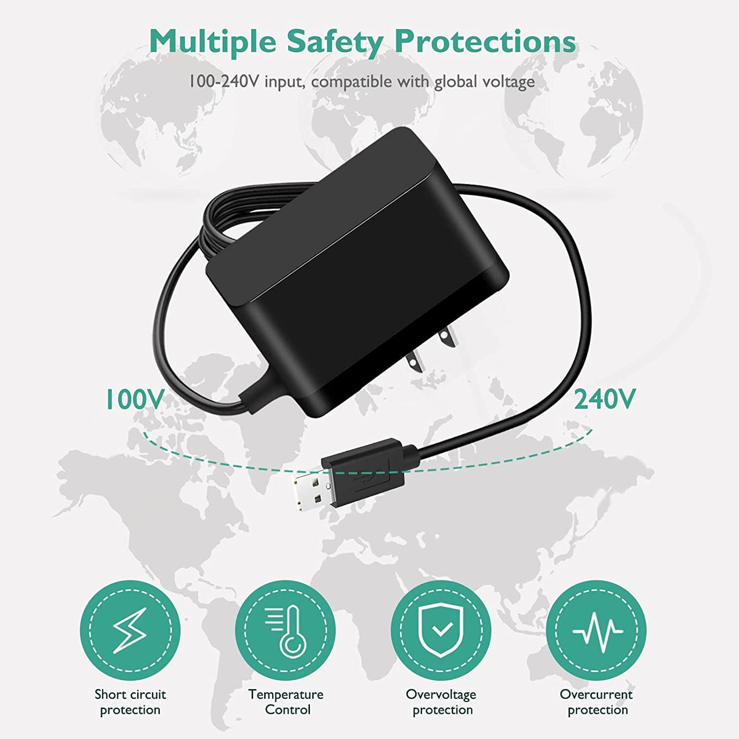 TRAHOO-for Stanley Fatmax Spotlight Charger 5V, Adapter Compatible with ...