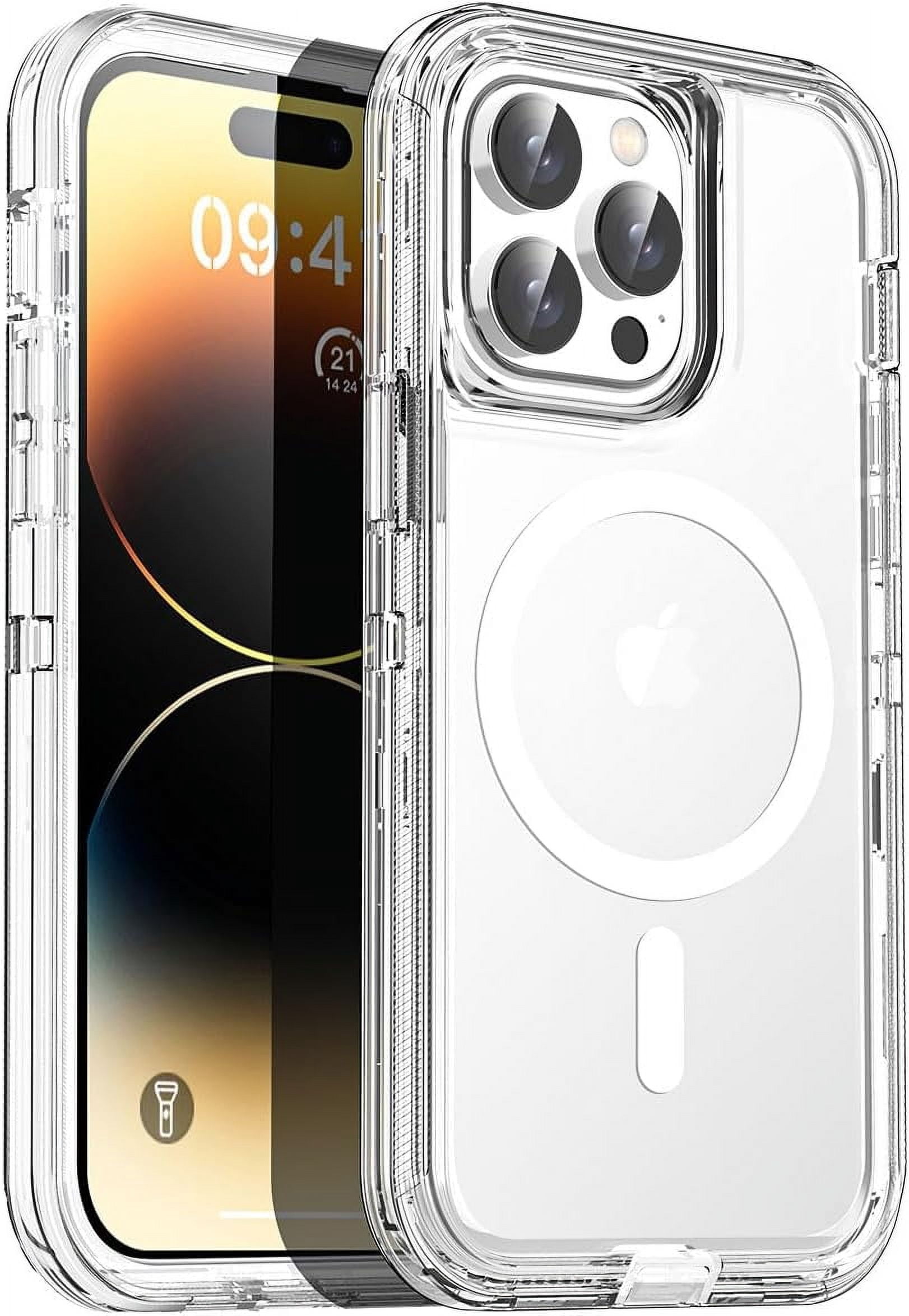 TRAHOO-for iPhone 14 Pro Case Clear Compatible with MagSafe 3 in 1 ...