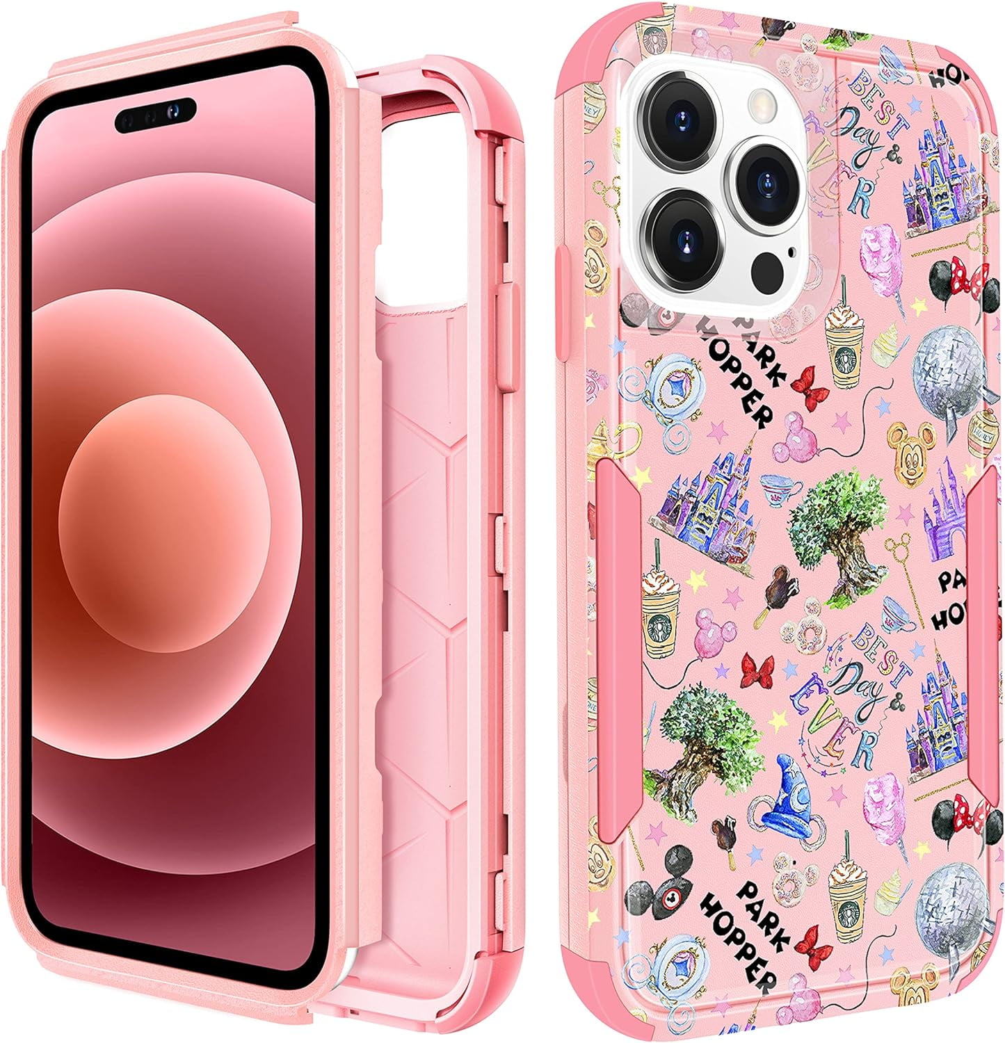 TRAHOO-for iPhone 15 Pro Max Case Heavy Duty Phone Case for Girly Girls ...