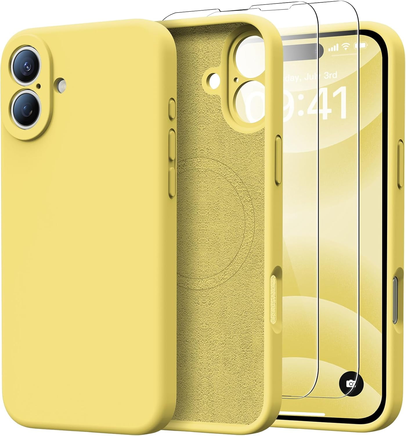 TRAHOO-for iPhone 16 Case with 2 Screen Protectors - Compatible with ...