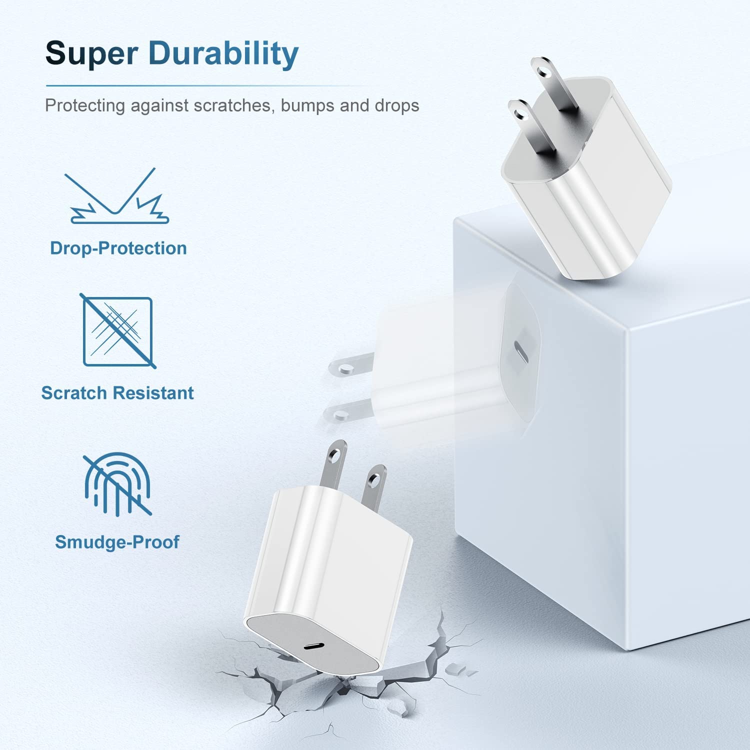 TRAHOO-iPhone Fast Charger Block, 2Pack 20W USB C Wall Charger Plug and ...