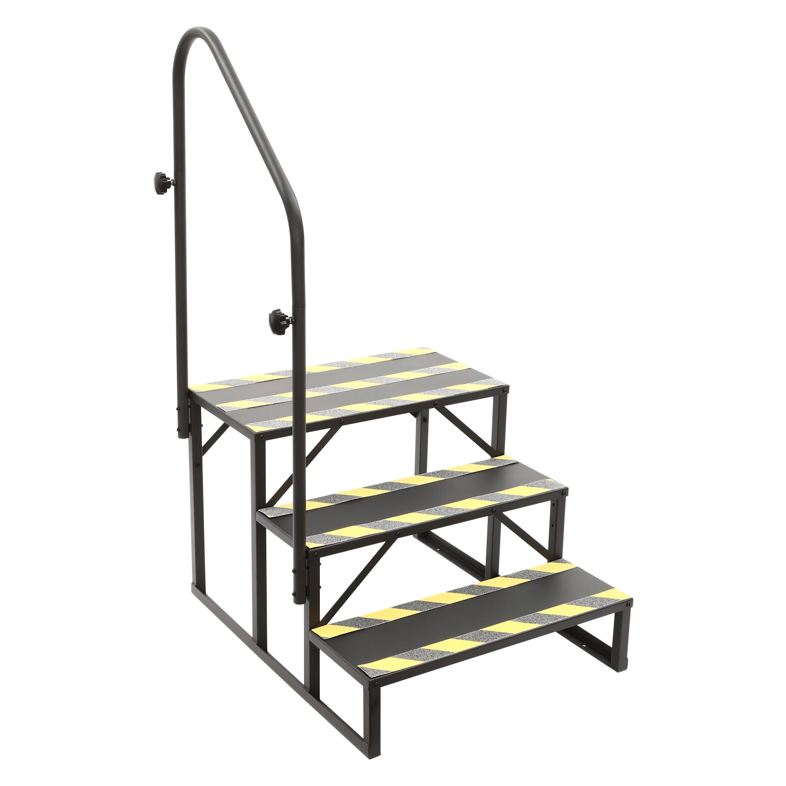 TRAILBLOOM 3 Step Rv Stairs Hot Tub Steps with Handrail Outdoor Stairs ...
