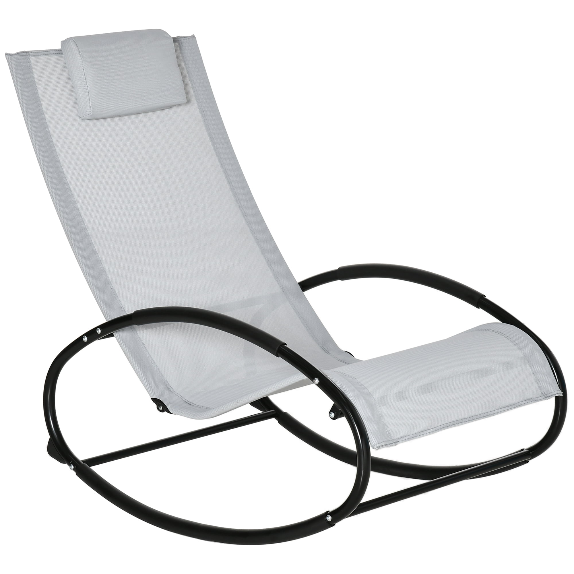 TRAILBLOOM Pool Lounger, Outdoor Rocking Lounge Chair for Sunbathing ...