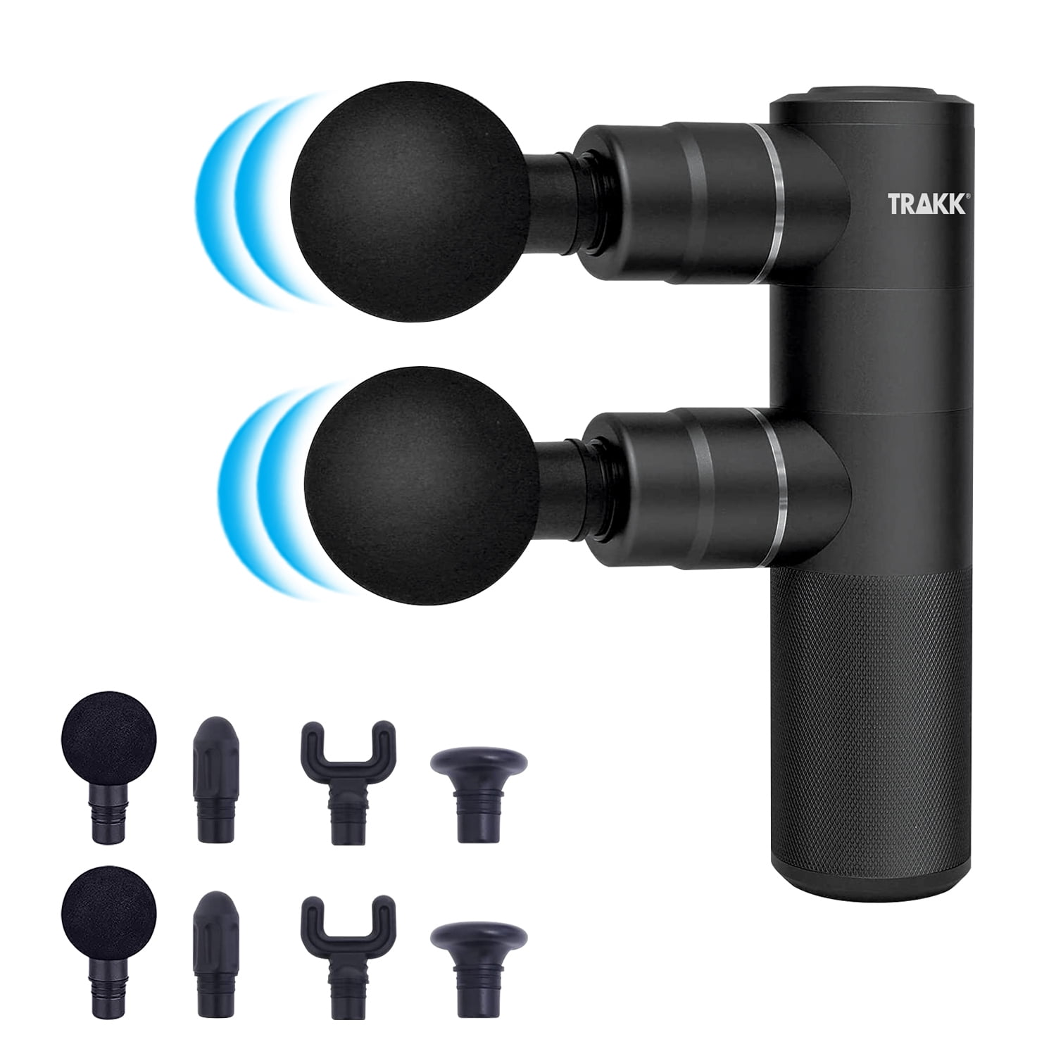 TRAKK Double Head Deep Tissue Percussion Muscle Massage Gun - Walmart.com
