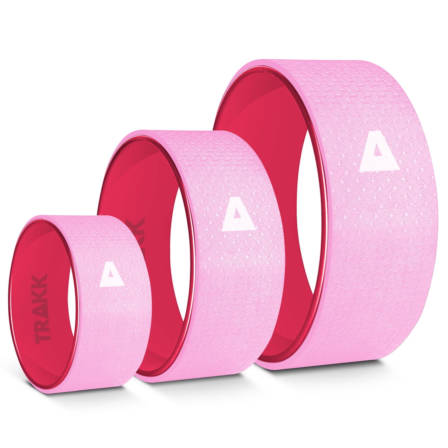 TRAKK Yoga/Fitness Wheel (3-Pack), Back Roller for Muscle Relaxation ...