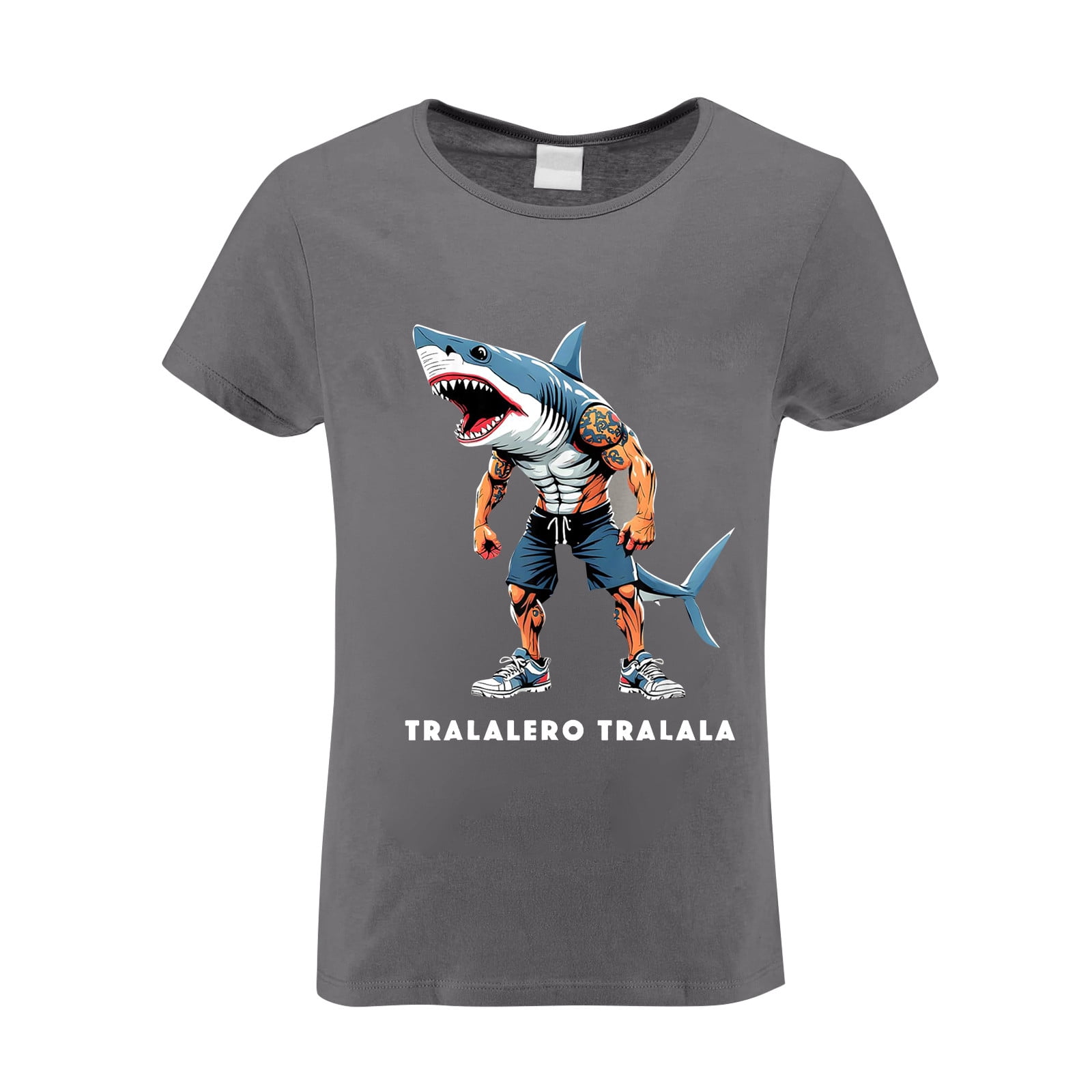 TRALALERO TRALALA Italian Brainrot Meme T-Shirt, AI Italian Shark With ...