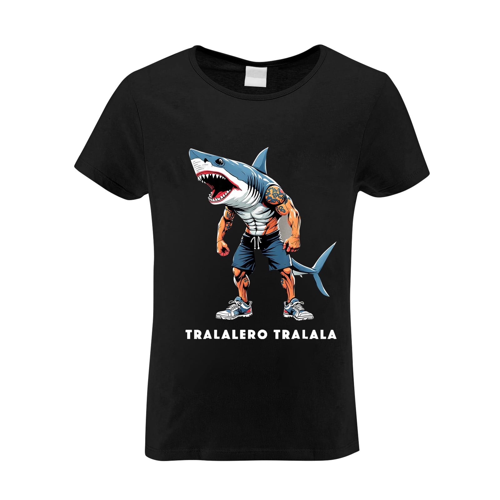 TRALALERO TRALALA Italian Brainrot Meme T-Shirt, AI Italian Shark With ...