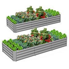 Outsunny Wooden Wishing Well Planter, Hexagon Raised Flower Bed with ...