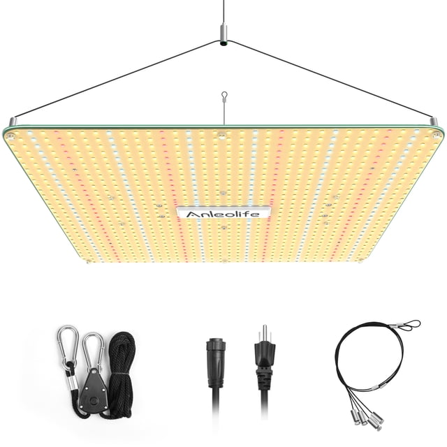 TRAMULL 320W Indoor Hydroponic LED Grow Light, Full Spectrum Quantum ...
