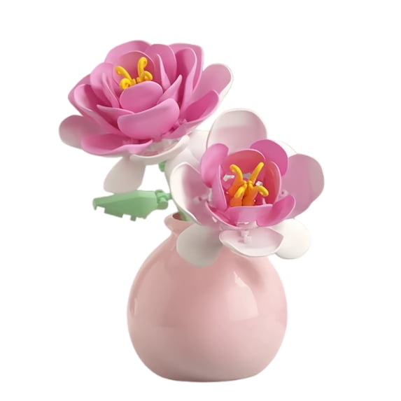 TRANSLINK Flower Building Blocks Toy for Home Decor and Display ...