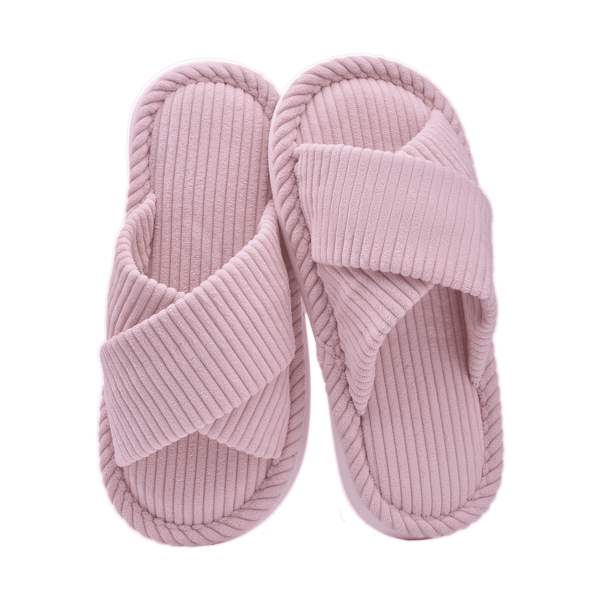 TRANSLINK Open Toe Slippers for Women Indoor Cozy Soft Lightweight Foam ...