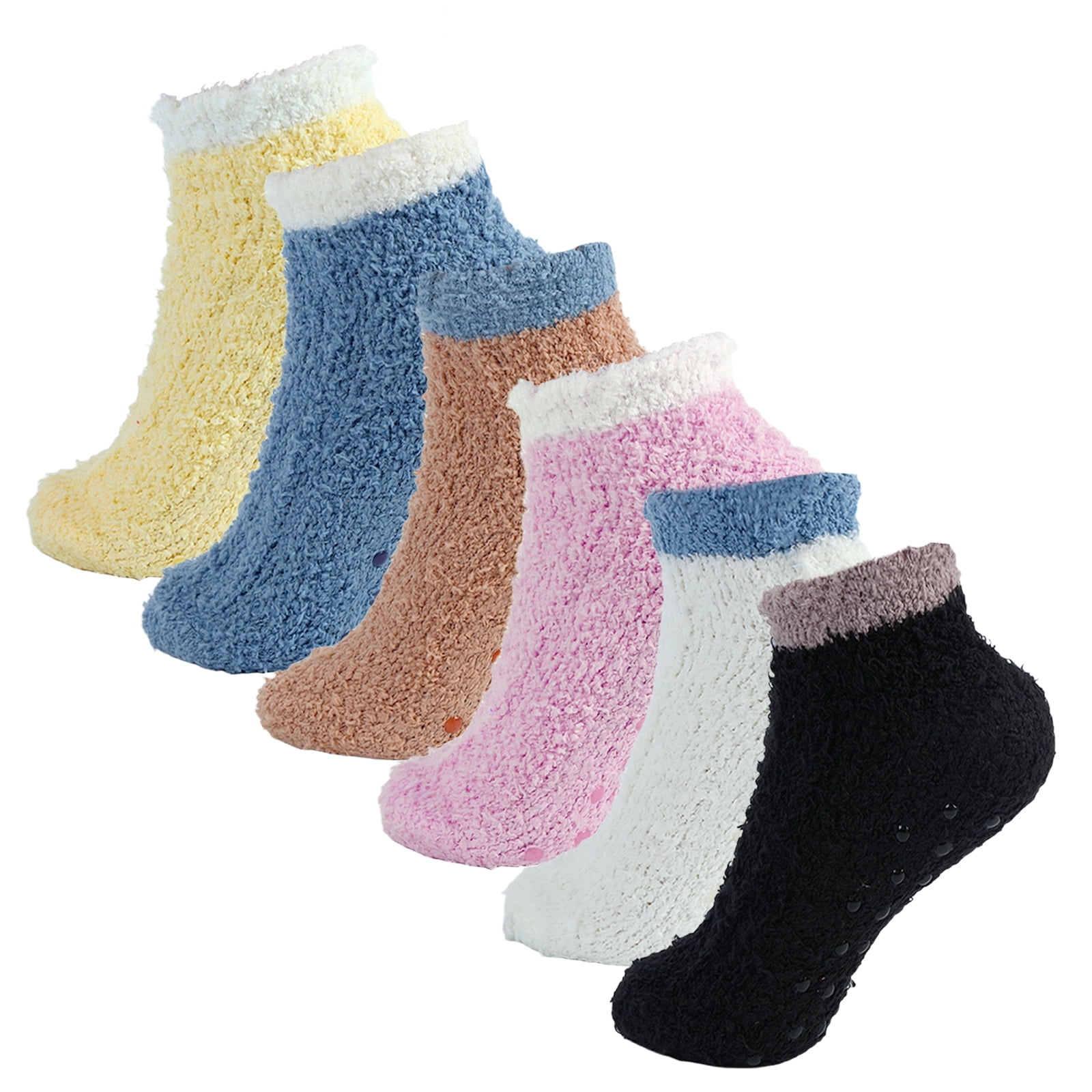 TRANSLINK Cozy Slippers Sock for Women featuring Foot Relief Massage ...