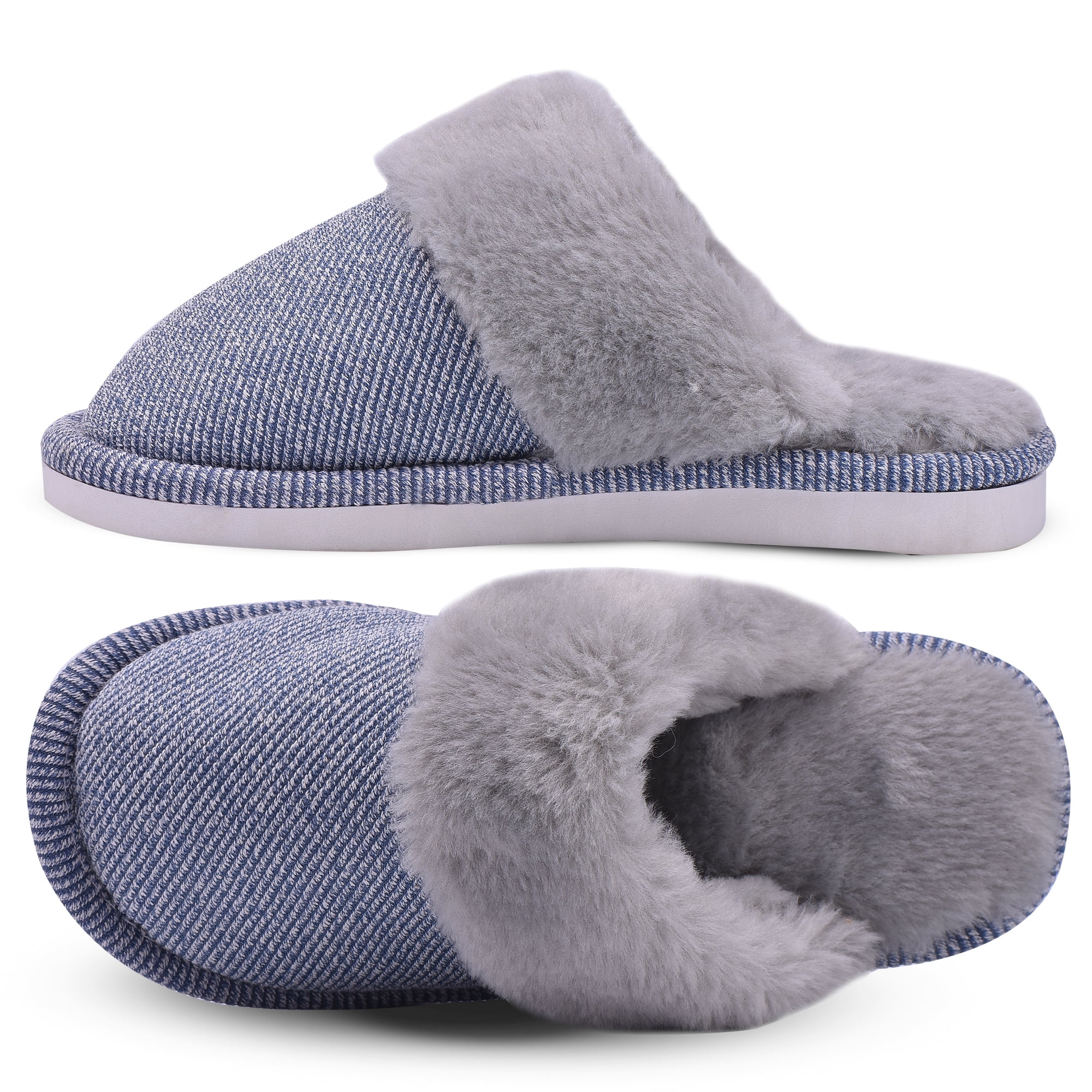 TRANSLINK Women Cozy Slippers with Memory Foam and Indoor Outdoor Soles ...