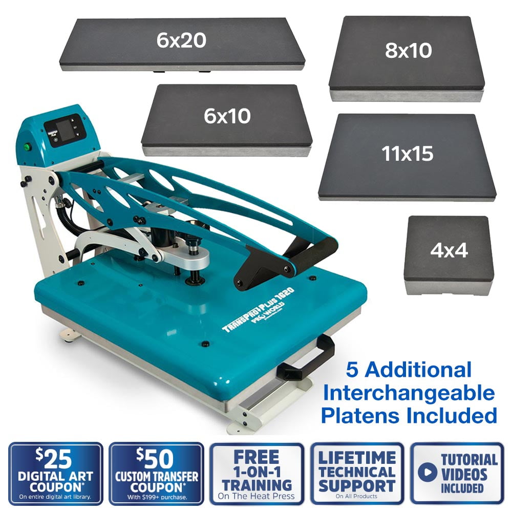 Transpro Plus 16x20 Heat Press + Platens - Walmart.com