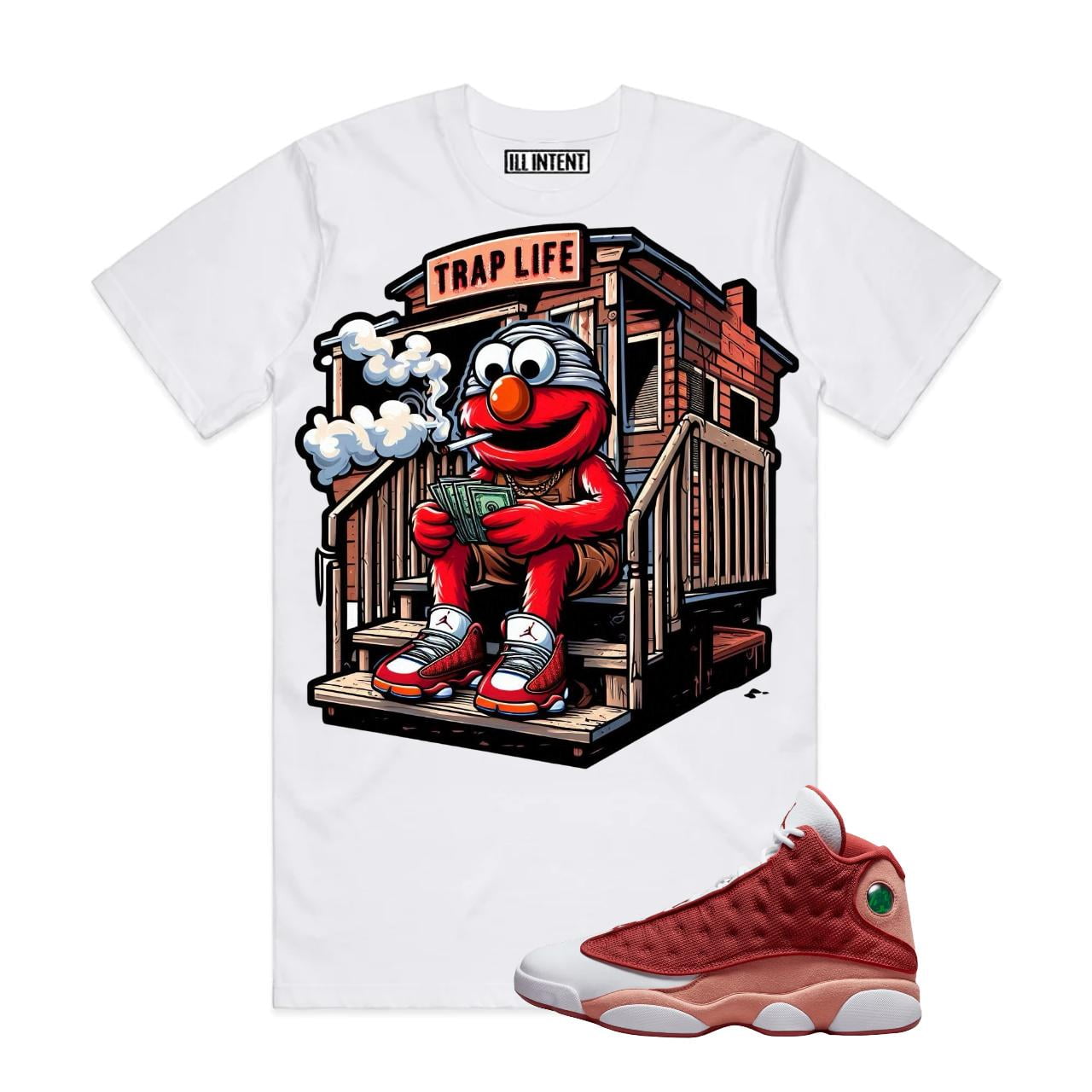 TRAP LIFE J13 DUNE RED TEE_1 - Walmart.com