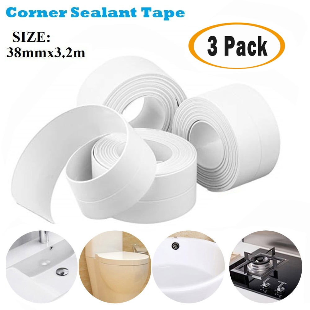 TRARIND 3 Pack Caulk Strip PE Self Adhesive Tape Sealing Tape Strip ...
