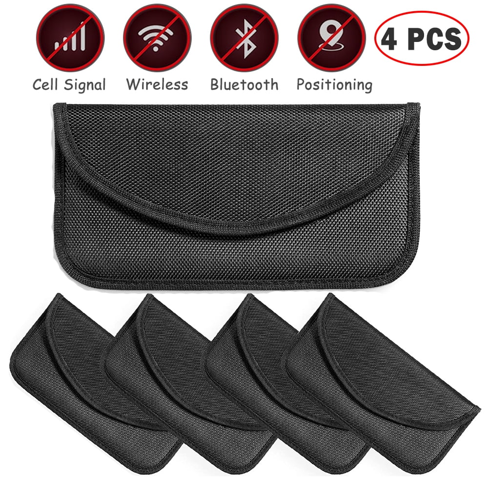TRARIND 4 Pack Faraday Bag RFID Signal Blocking Bag Shielding Pouch ...