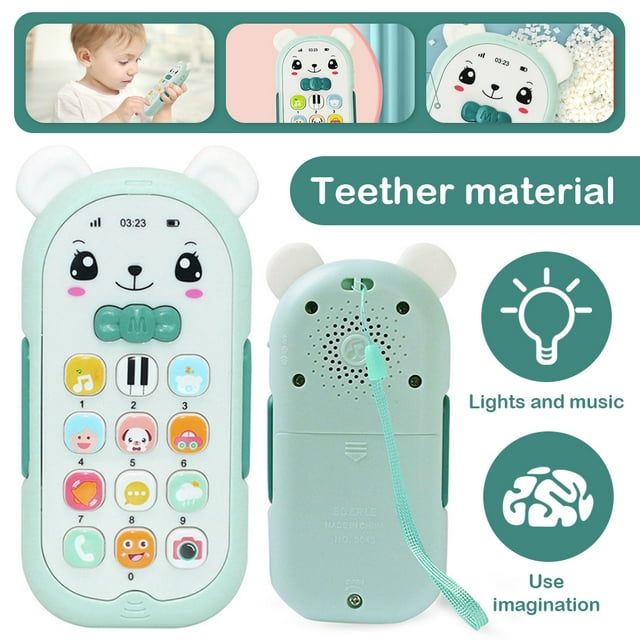 TRARIND Baby Phone Toys for 1 2 Year Old Boy Girl Fake Phone Toys with ...