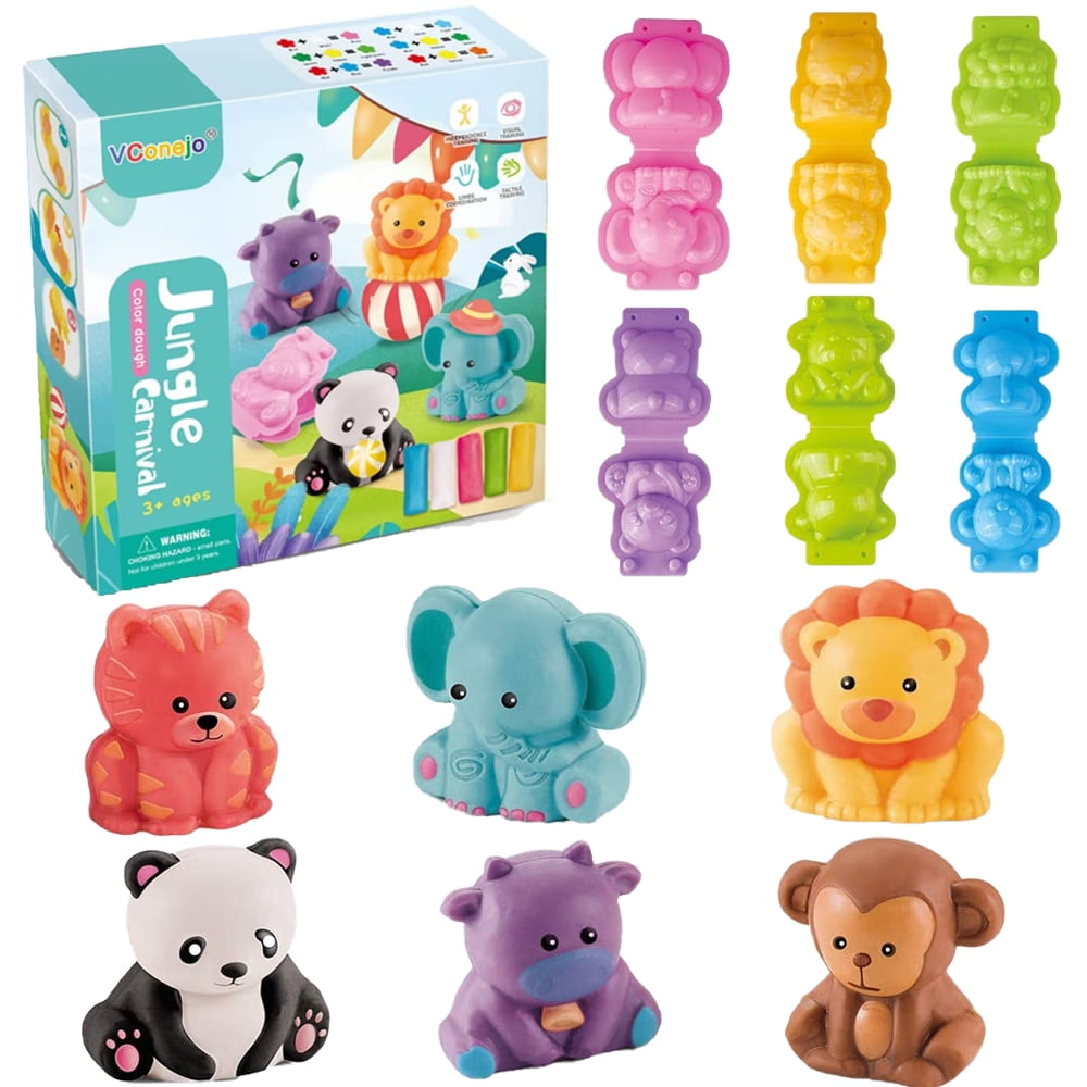 TRARIND Dough Toys Sets Animal Dinosaur Ocean World Fun Dough Kit ...