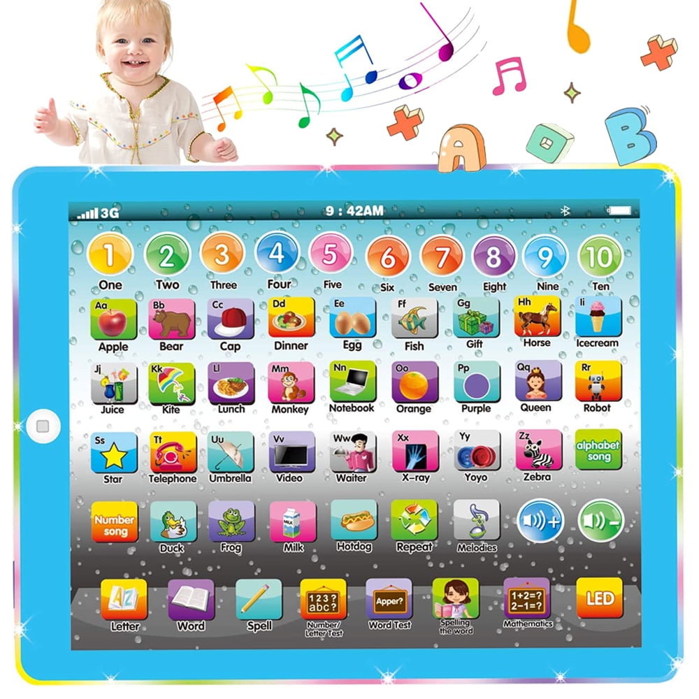 TRARIND Learning Tablet with ABC/Words/Numbers/Games/Music Educational ...