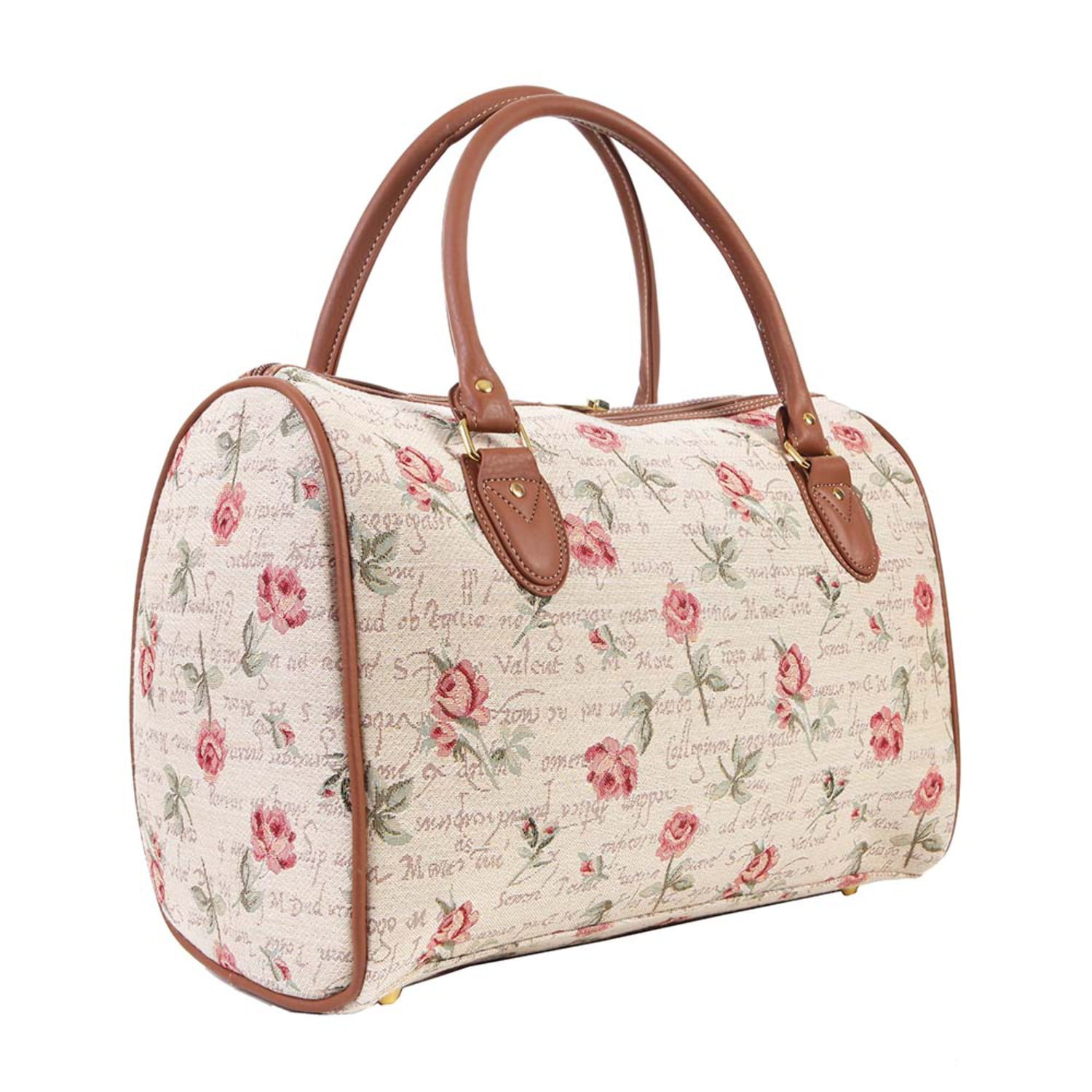 TRAV-RSPK | ROSE PINK FLORAL TRAVEL BAG WEEKEND GYM HOLDALL - Walmart.com