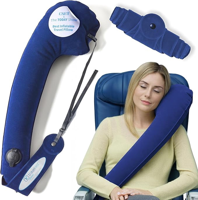 TRAVELREST Ultimate Travel Pillow and Body Pillow - Headrest Auto Bus ...