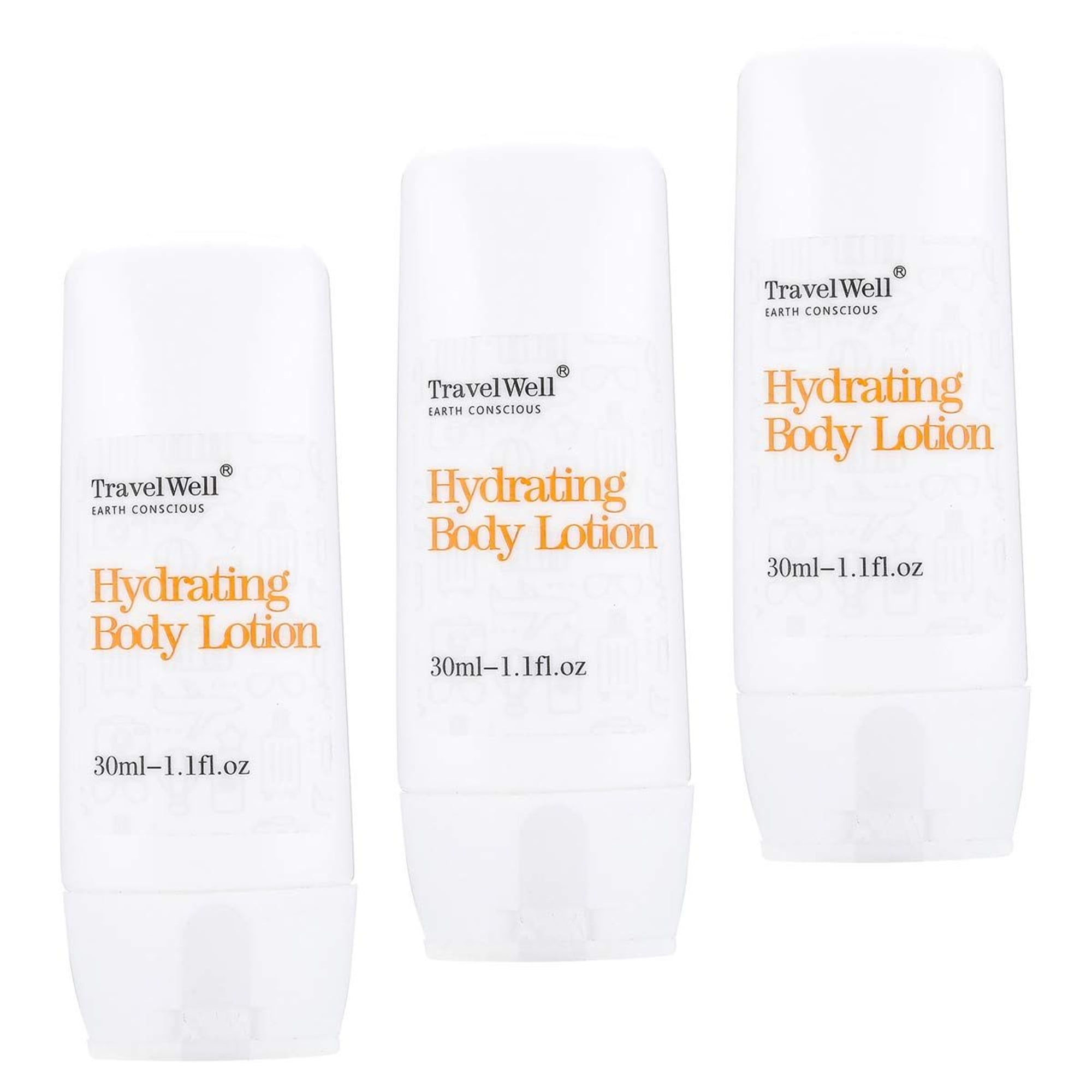 TRAVELWELL Individually Wrapped Hotel Travel Size Lotion Bulk 1.0 Fl Oz/30ml, 200 Bottles per ...