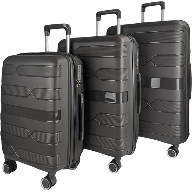 TRAVLR TWPP-215BK Elite 3-Piece (20'24'28') Expandable Lightweight ...