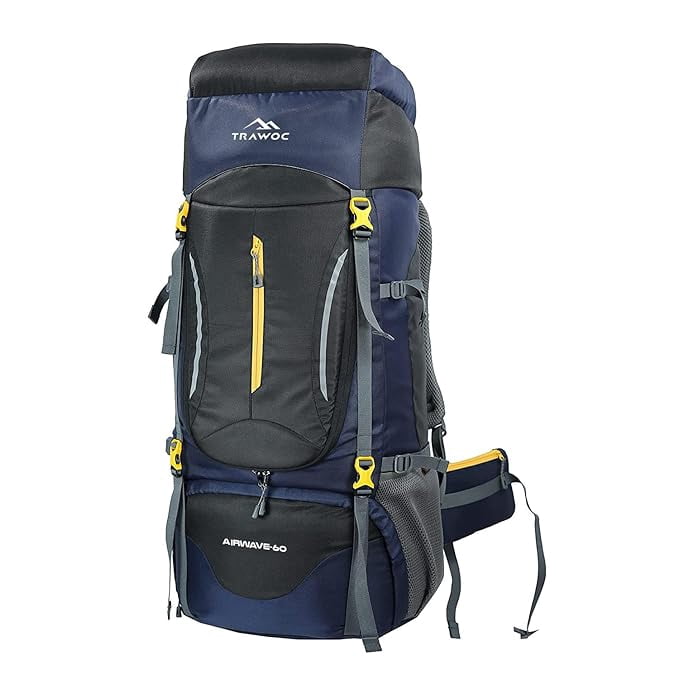 TRAWOC AIRWAVE 60L Travel Backpack Hiking Trekking Bag Camping Rucksack ...