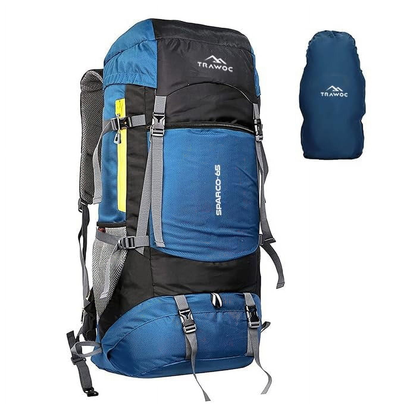 TRAWOC SPARCO 65L Travel Backpack Hiking Trekking Camping Rucksack for ...