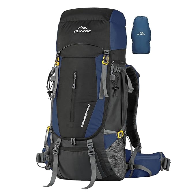 TRAWOC TERRABOUND 60 L Camping Backpack Trekking Hiking Ruksack Travel ...