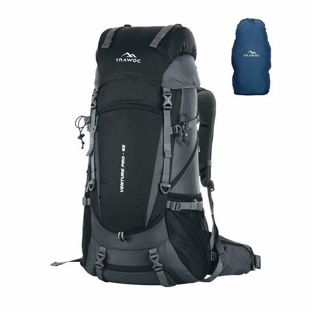 TRAWOC VENTURE PRO 65 L Internal Frame Camping Trekking Hiking Backpack ...