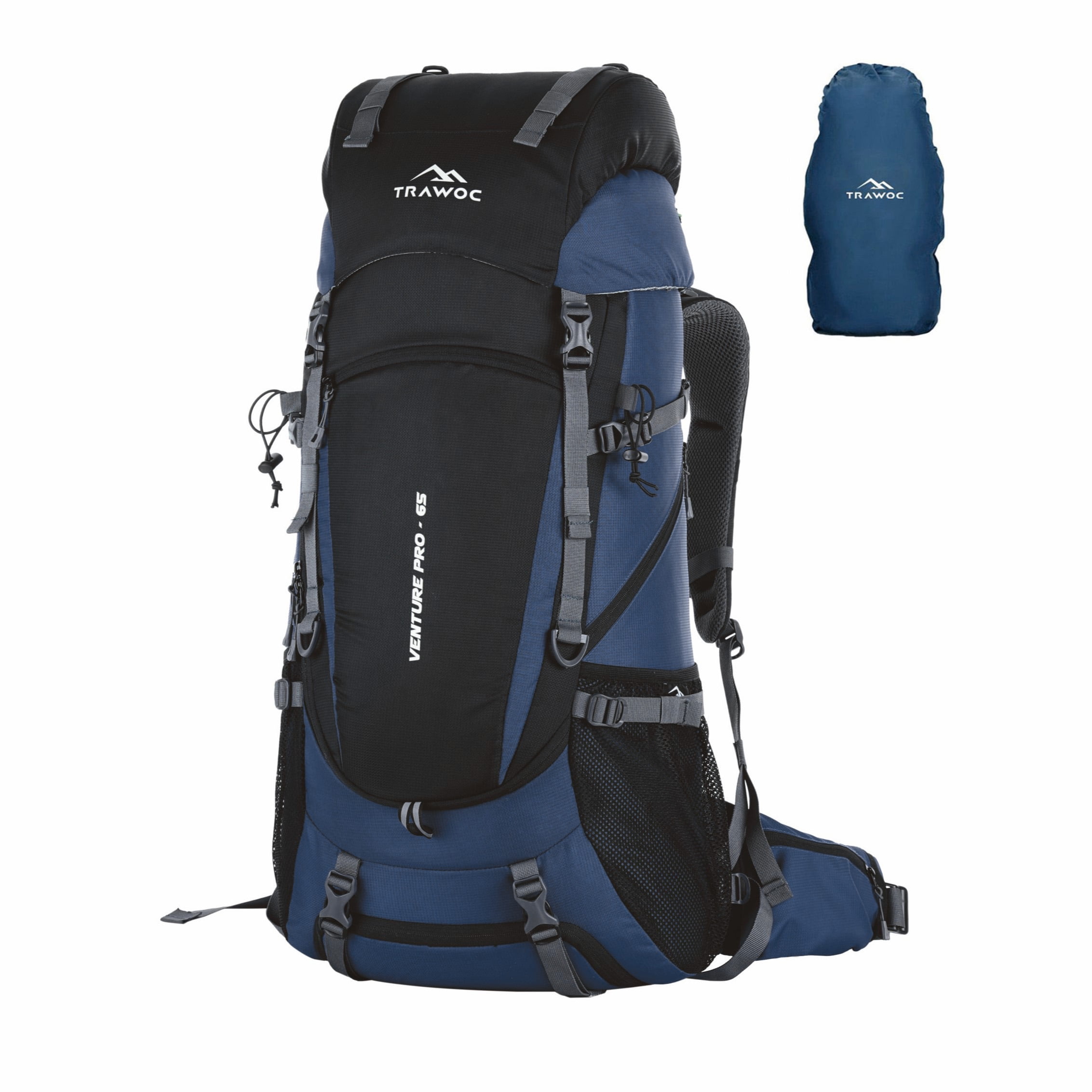 TRAWOC VENTURE PRO 65 L Internal Frame Camping Trekking Hiking Backpack ...