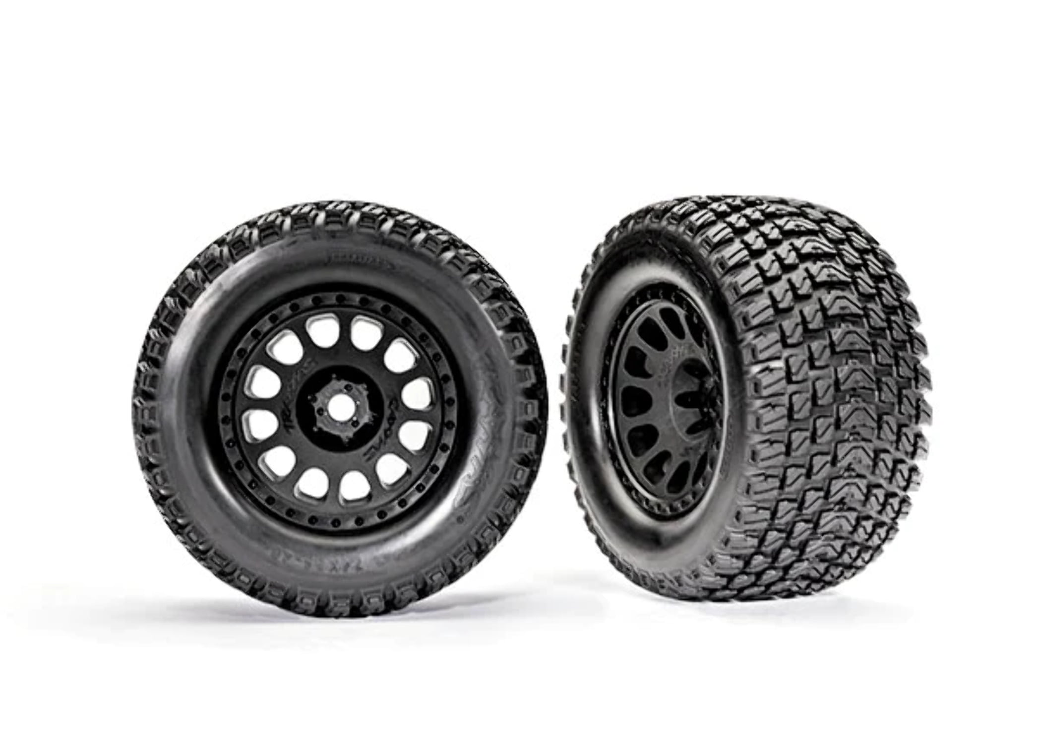 TRAXXAS Tires wheels, assembled, glued (XRT™ Race black wheels, Gravix ...