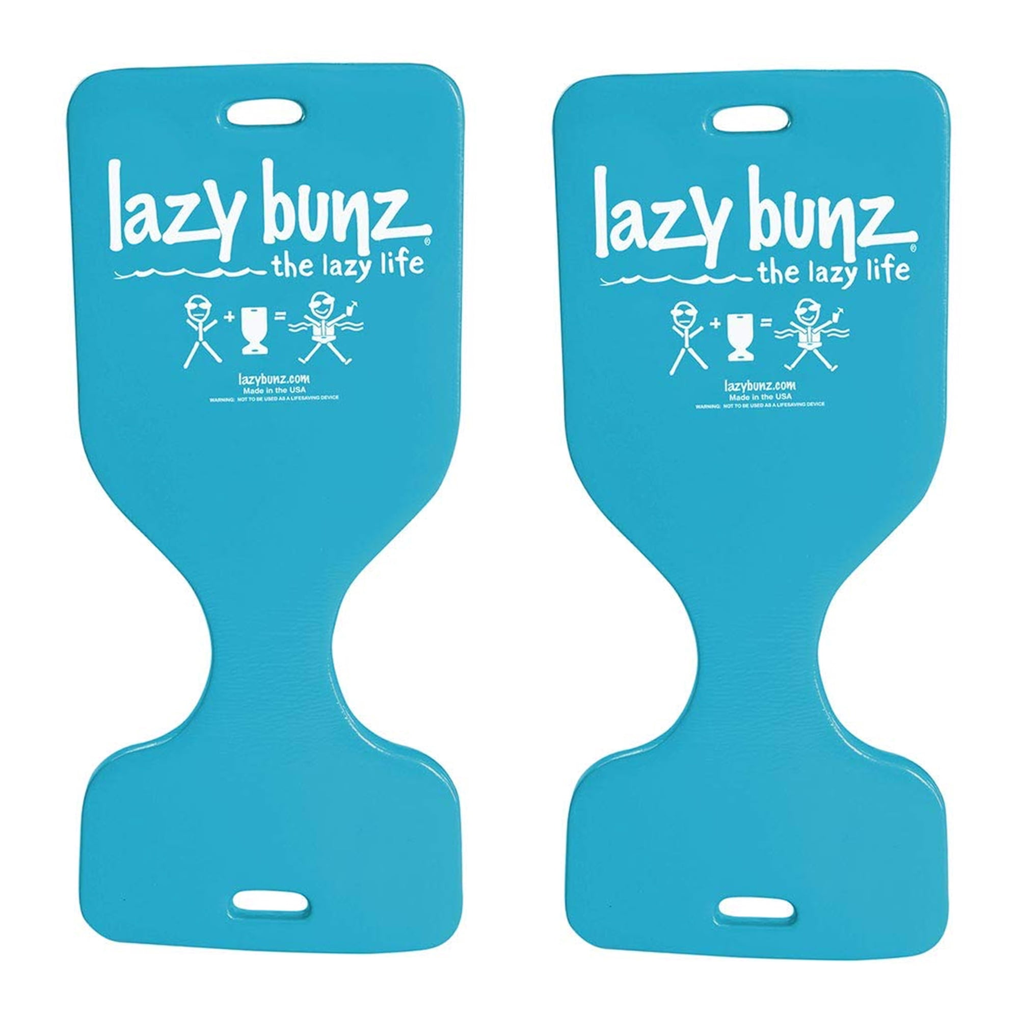 TRC Recreation 36 Inch Lazy Bunz Saddle Foam Floater, Teal (2 Pack ...