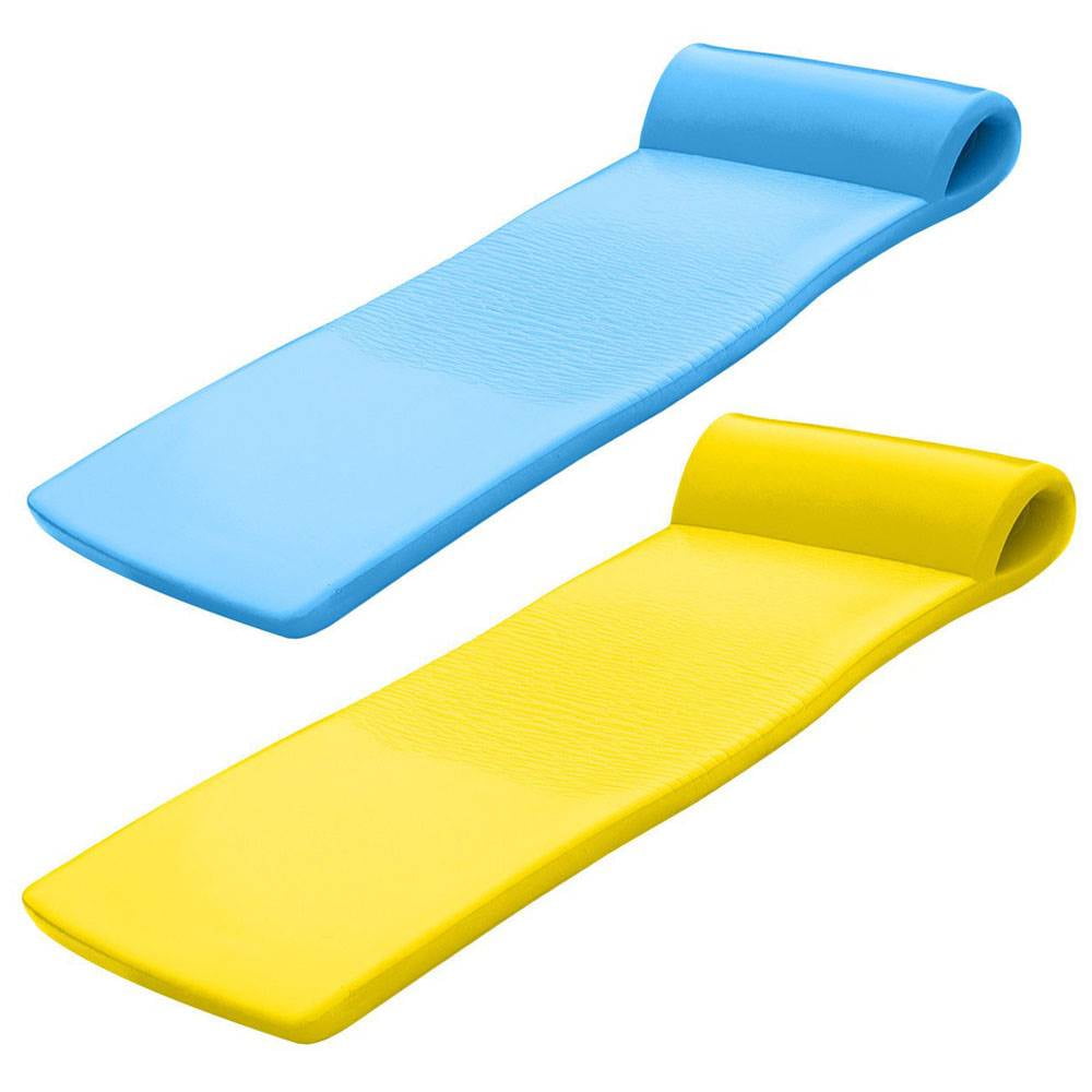 TRC Recreation Sunsation Foam Raft Lounger Pool Floats, Bahama Blue ...