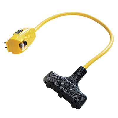 TRC ShockShield GFCI Protected 2' Right Angle Tri-Cord (1 Unit ...