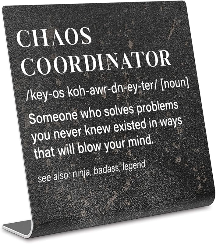 TRCENDE Funny Office Desk Sign, Office Humor Quotes Decoration Gifts ...