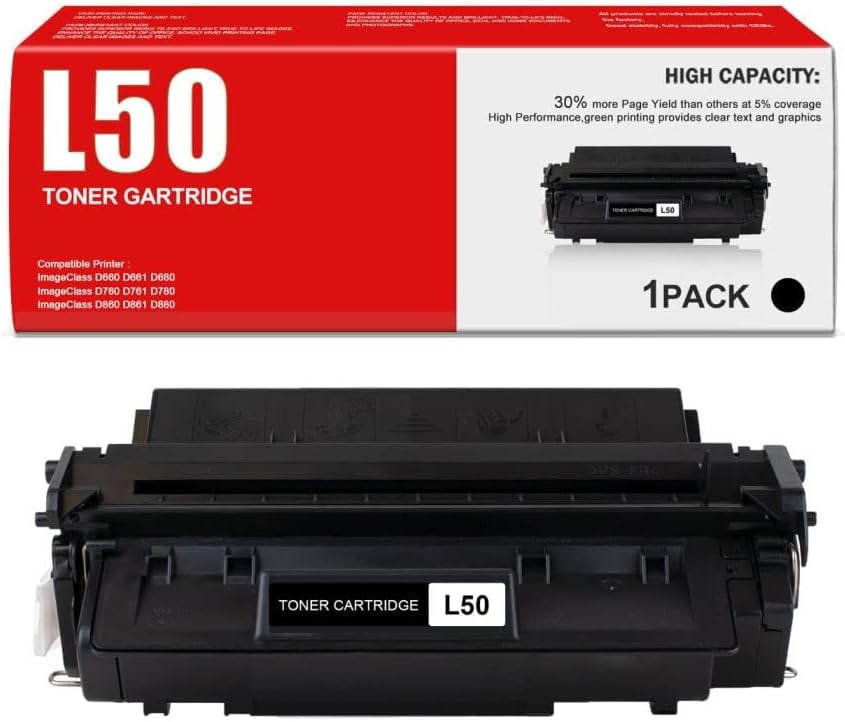 TRCK 1 Pack Black Compatible L50 50 Toner Cartridge Replacement for ...
