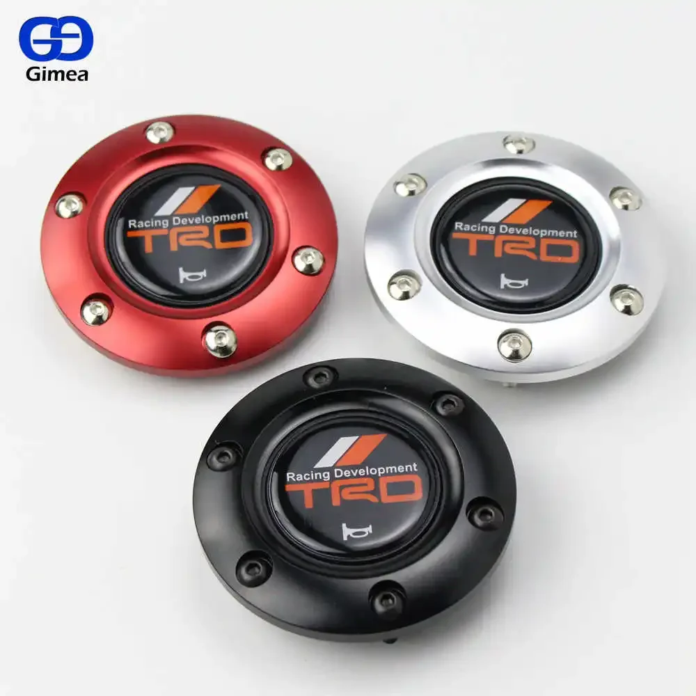 TRD JDM Car Styling Racing Sport Steering Wheel Horn Button Speaker ...