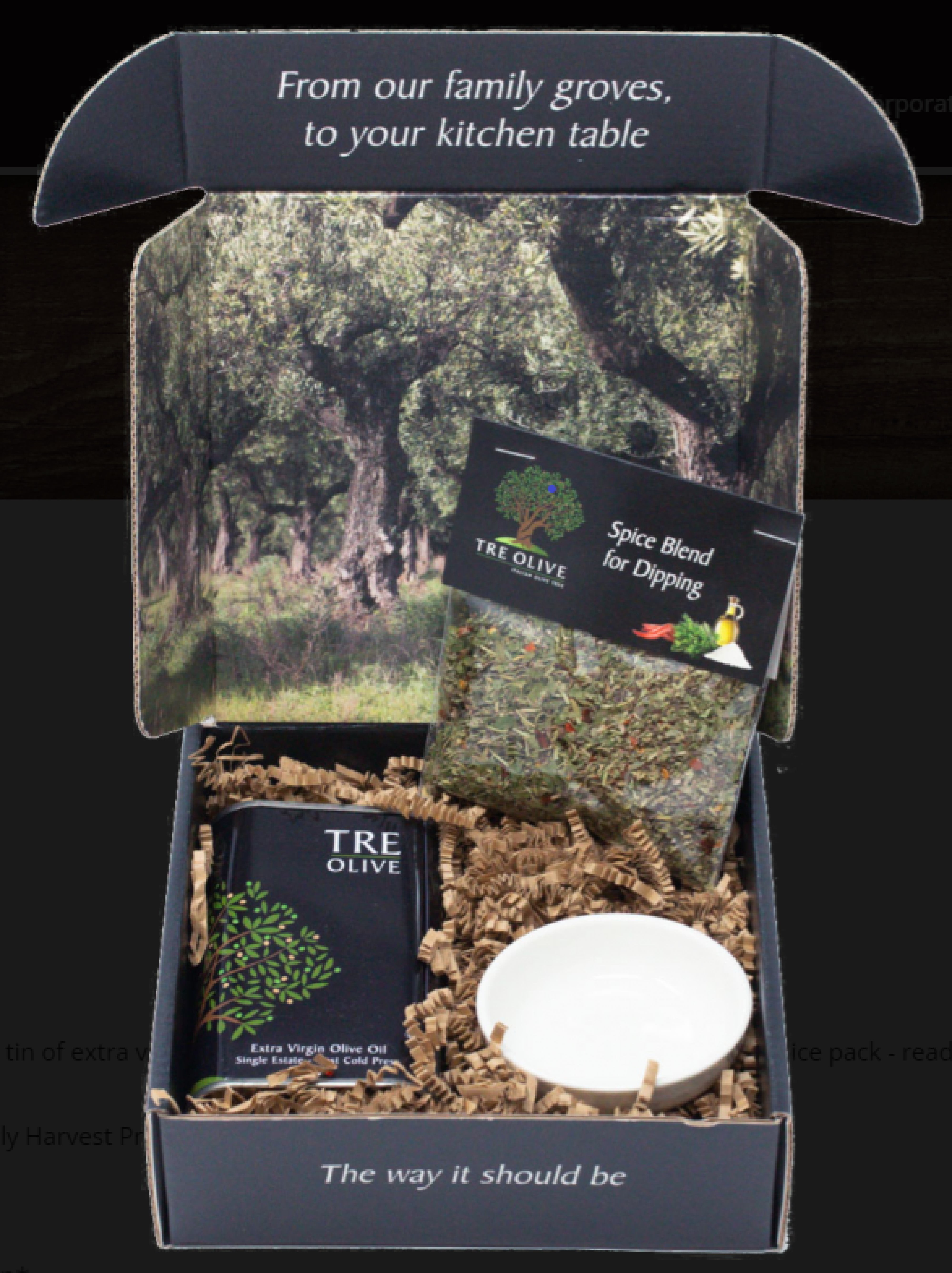 TRE Olive Piattino Gift Box - Extra Virgin Olive Oil 250ml - Walmart.com