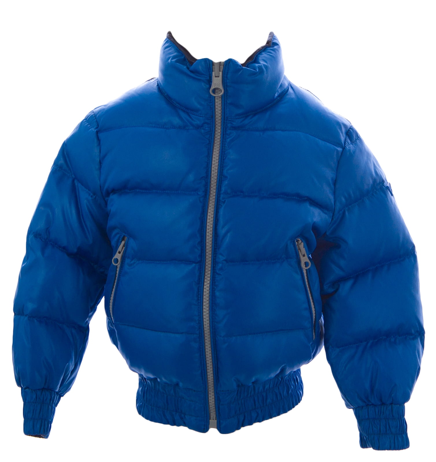 TRE UNO TRE Boy's Reversible Down Jacket Sz 5 (4 Years) Brilliant Blue ...