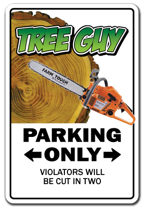 TREE GUY Decal parking arborist forester landscaper chainsaw chipper ...