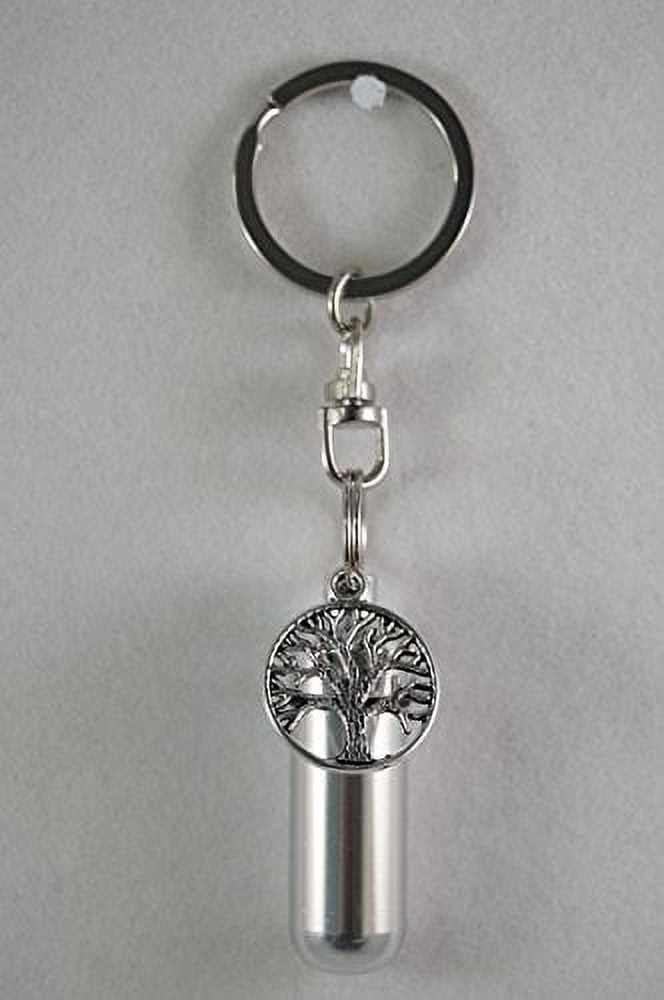 TREE OF LIFE Anointing Oil or Holy Water Holder on Stainless Steel Key ...