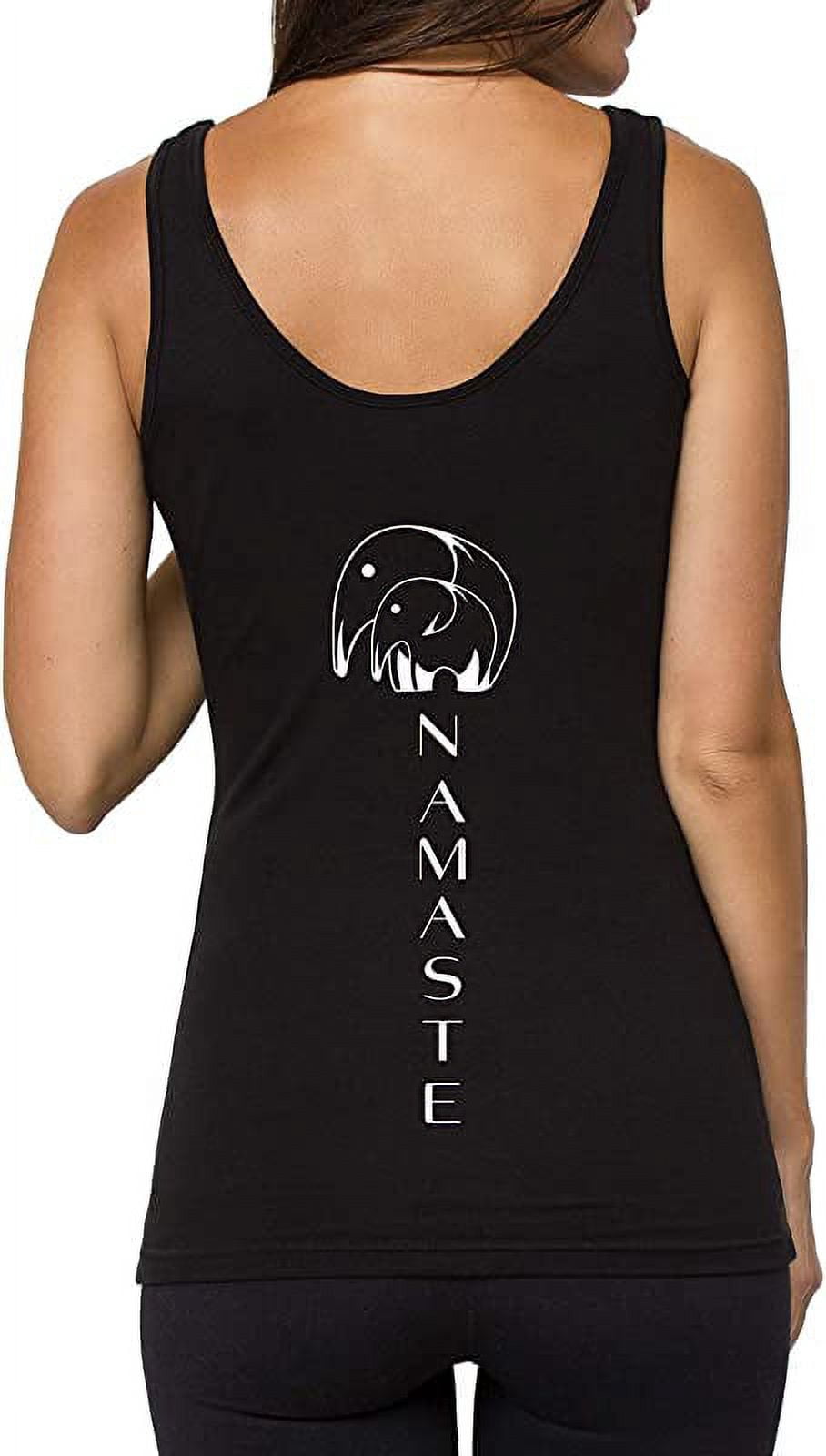 TREELANCE Organic Cotton Yoga Workout Tank Top Moon Phases Shirts Tops ...