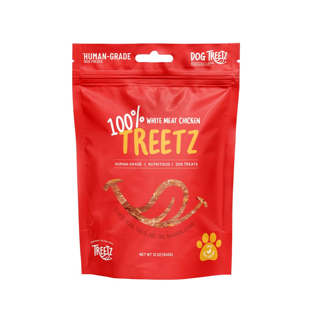 TREETZ Chicken Chips Dog YYF14 Treats - Lean Protein, Human-Grade, All ...