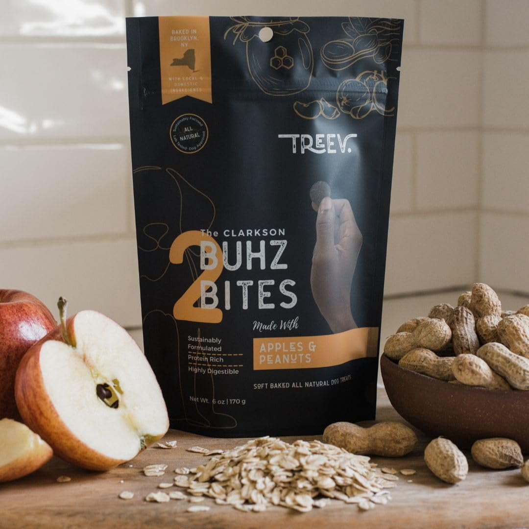 TREEV BUHZ Bites 2: SAF21 Clarkson, Apples & Peanuts, Treats for Dogs ...